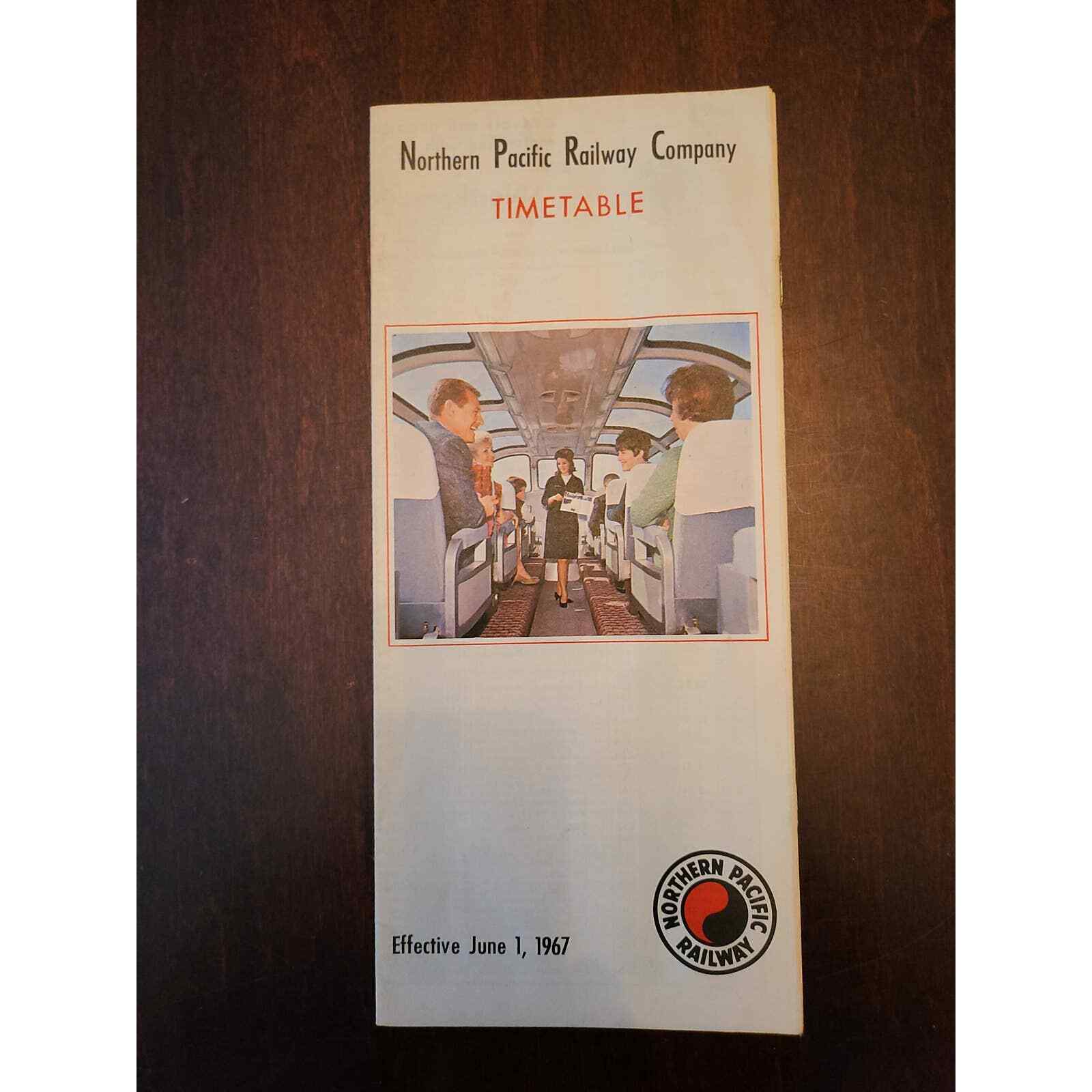 Northern Pacific Railway Co. Timetable Train Schedule June 1967 | eBay