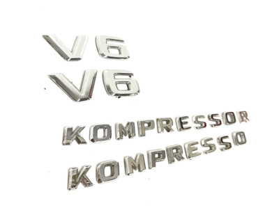 2002 Mercedes-Benz SLK32 AMG R170 Fender Emblem Logo Sign KOMPRESSOR V6 ...