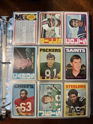1972 Topps Vintage Complete Football Set Series 1&2 (263) Staubach RC ...