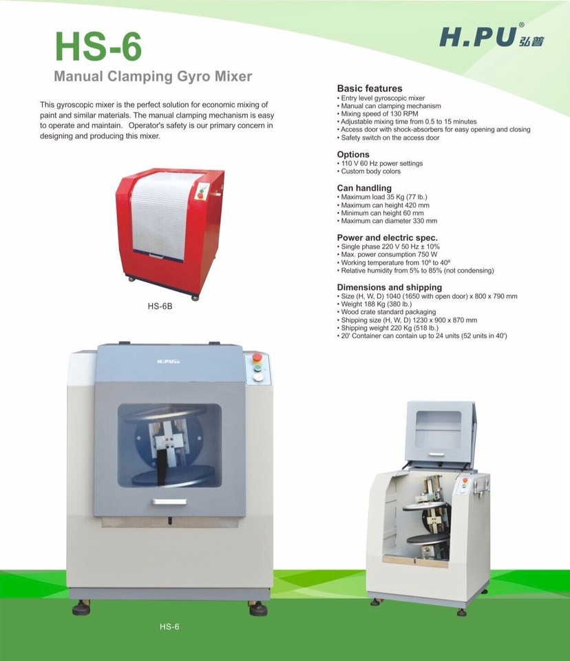 SHELBY GYRO 5 GALLON PAINT SHAKER MODEL HS-6 / MIXER FROM BEST DEAL ...