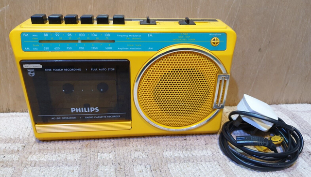 Philips D7180 Vintage Portable Cassette Player Recorder 2-band Am/fm ...