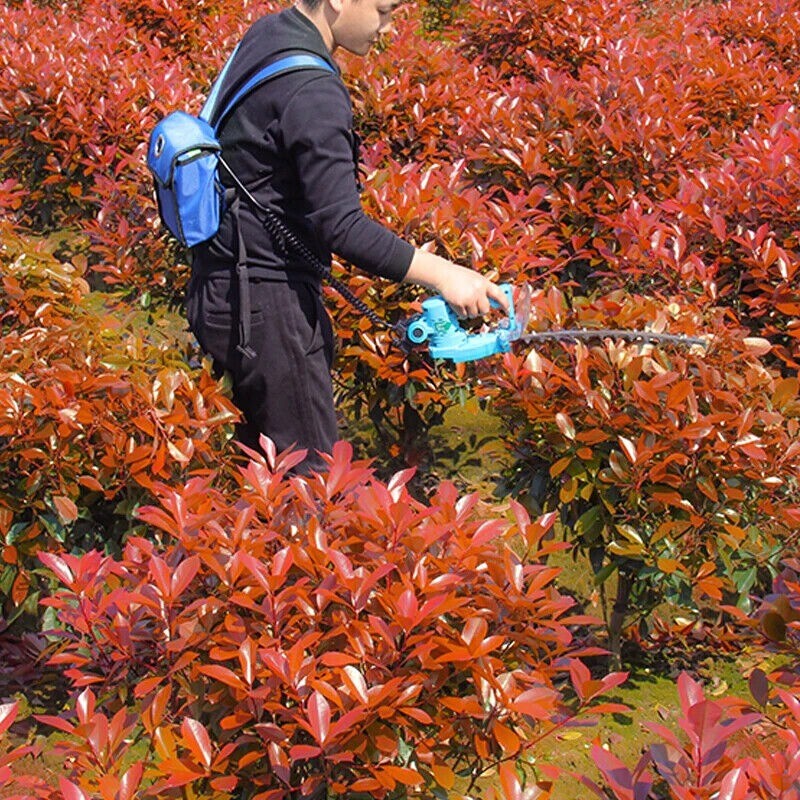 Brushless One Hand Electric Hedge Machine Rechargeable Portable Curved ...