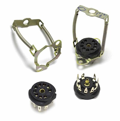 6pcs 9pin Tube Socket Spring 60mm EL84 6N30P-DR 6P14P 6N6P E182CC 6BM8 ...