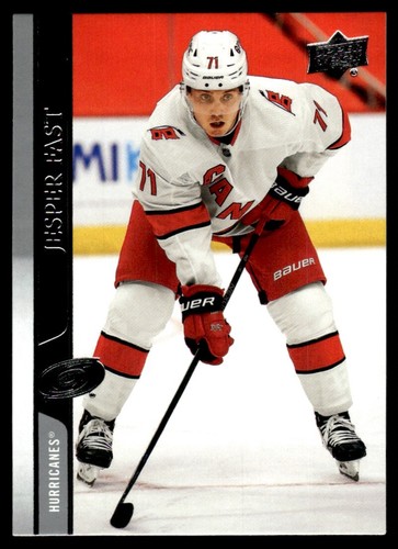 2020-21 UPPER DECK HOCKEY CARD JESPER FAST #522 CAROLINA HURRICANES ...