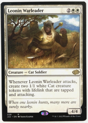 MTG Leonin Warleader Jumpstart 2022 NM | eBay