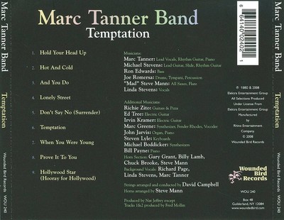 MARC TANNER BAND - TEMPTATION * NEW CD 664140024021| eBay