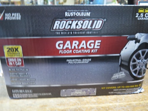 GRAY Rust-Oleum 293513 RockSolid Polycuramine 2.5 Car Garage Floor ...