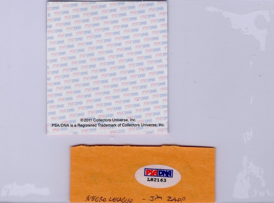 JIM ZAPP PSA/DNA AUTO CUT SIGNATURE AUTOGRAPH - NEGRO LEAGUES - T800 | eBay