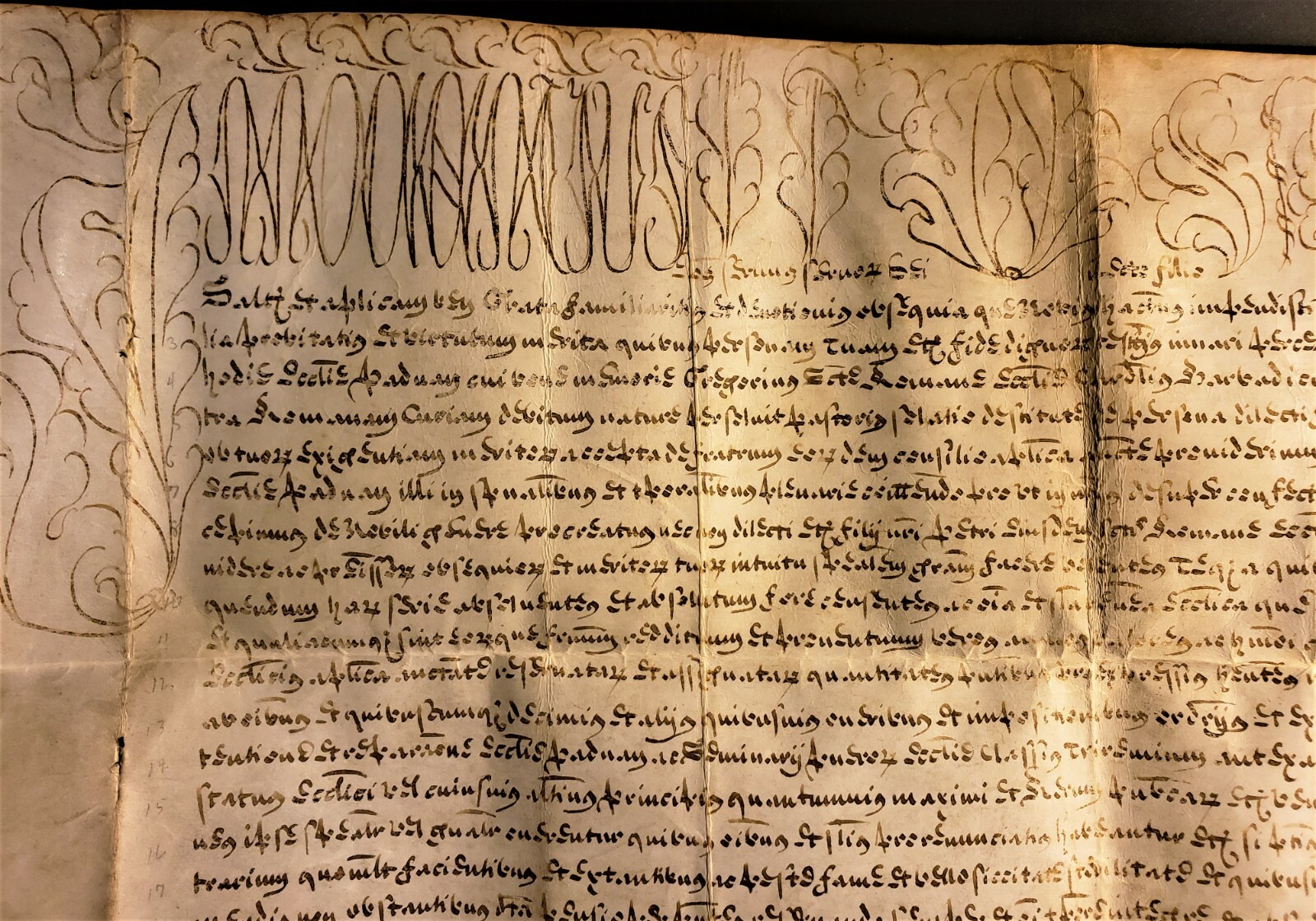 POPE CLEMENT XI SIGNATURE as Cardinal Albani on POPE INNOCENT XII BULL ...