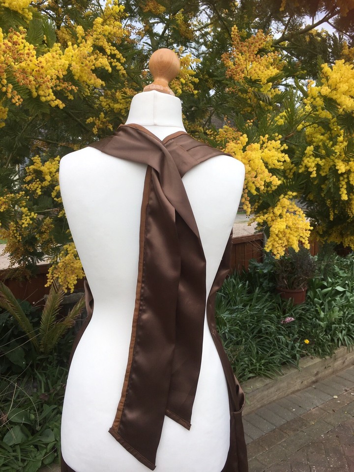 Jumpsuit Halter Neck Brown Chocolate And Jacket Size 14 | eBay UK