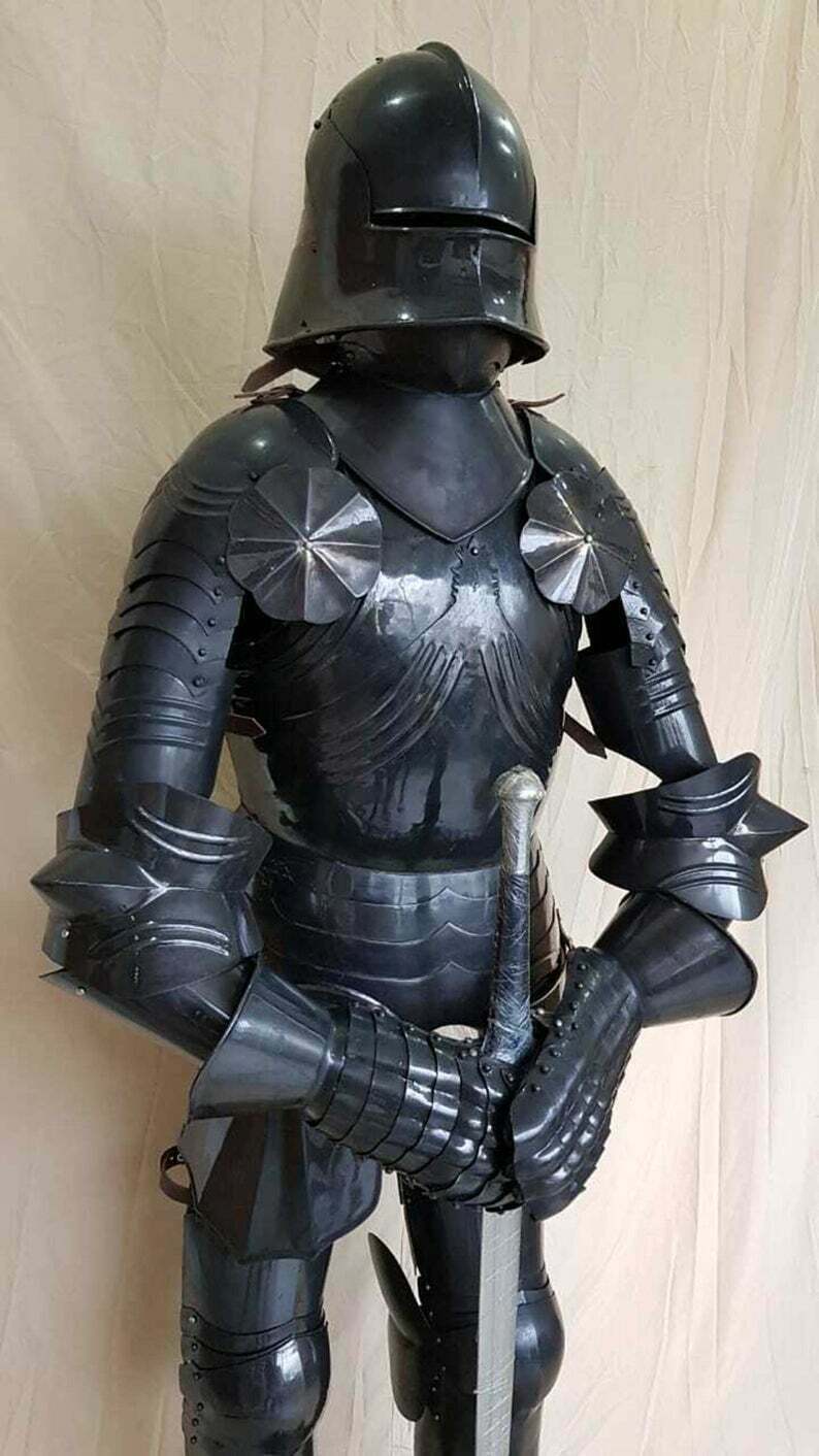 Medieval Black Knight Armor