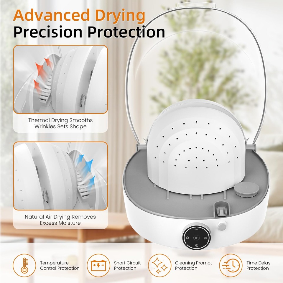 Hat Shaper & Cap Cleaner – Steam, Iron & Dry for Baseball Caps & Bucket ...