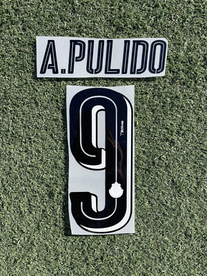 Chivas Guadalajara Away 16/17 Pulido #9 Name Set Authentic | eBay