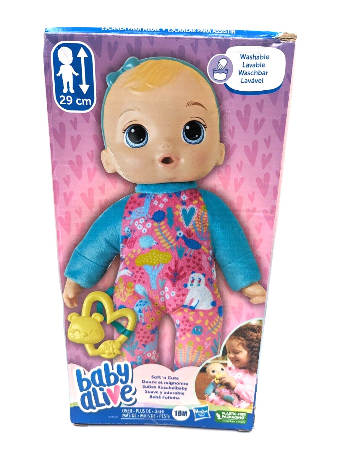Baby Alive Sweet 'N Snugglier Baby Doll - Blonde Hair/Blue Eyes | eBay