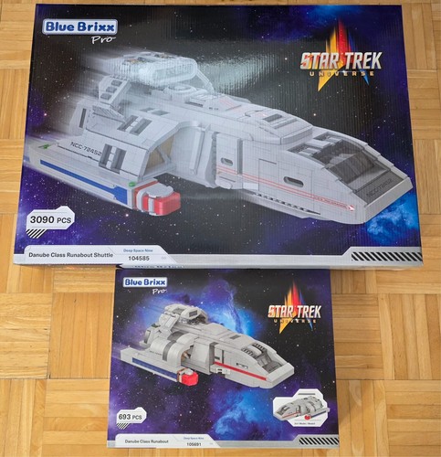 BlueBrixx Pro · Star Trek Danube Class Runabout 104585 & 105691, NEU | eBay