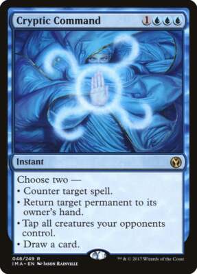 Cryptic Command Iconic Masters PLD Blue Rare MAGIC GATHERING CARD ...