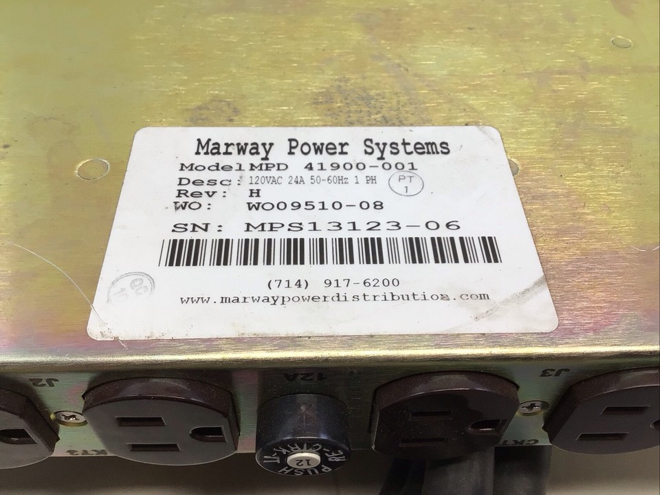 Marway MPD 41900-001 Power Distribution Unit | eBay