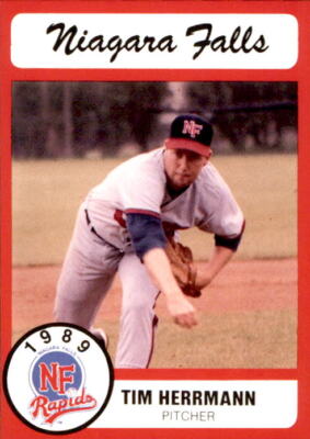 1989 Niagara Falls Rapids Pucko #11 Tim Herrmann Texas A&M Baseball ...