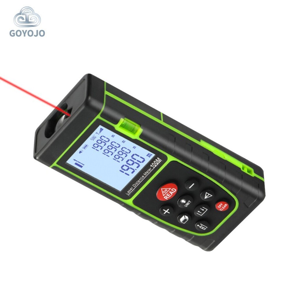 40m-100m Handheld Laser Rangefinder Digital Distance Meter Tape Measure ...