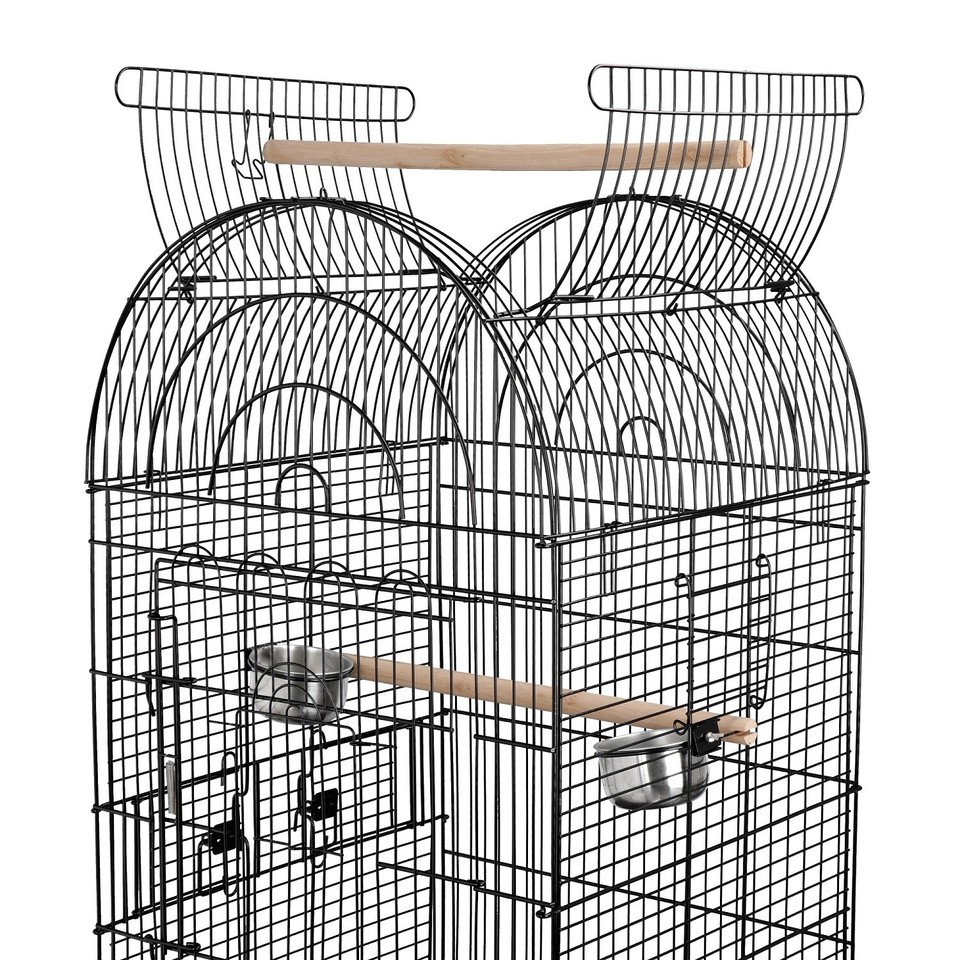 Mutil-Size Bird Cage Play Top Parrot Finch Flight Cage Macaw Cockatoo ...