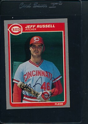 1985 Fleer #551 Jeff Russell Reds Signed Auto *50245 | eBay