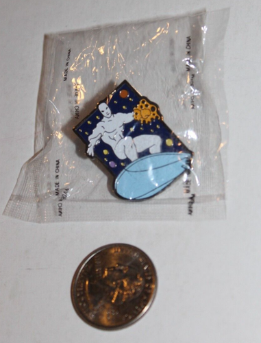 SEALED 1993 Marvel Planet Studios VTG Rare Silver Surfer Pin Comic Book ...