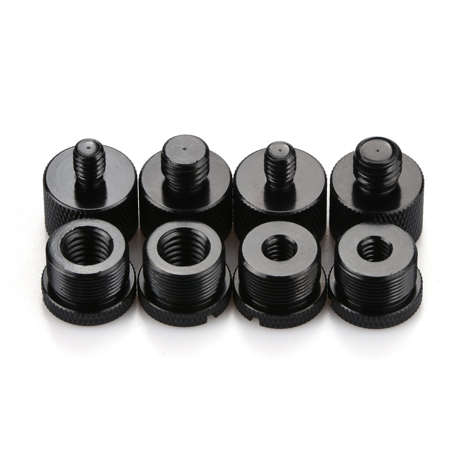 8x Mic Stand Thread Adapter Kit 5/8 Female To 3/8 Male 5/8 Female To 1/ ...