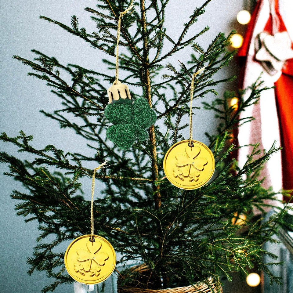 30 Pcs St Patricks Shamrock Hanging Decor Shamrocks Themed Ornament ...