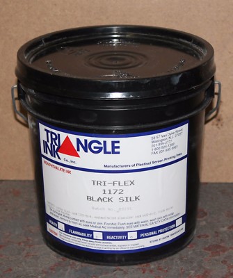 TRIANGLE BLACK SILK Plastisol Screenprint Ink Gallon | eBay