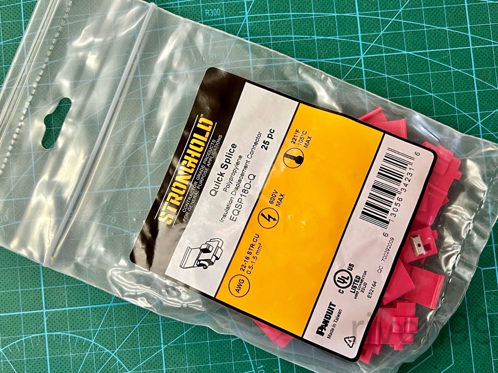 Lot of 25pcs Panduit StrongHold™ EQSP18D-Q Quick Tap Splice for 22 ...