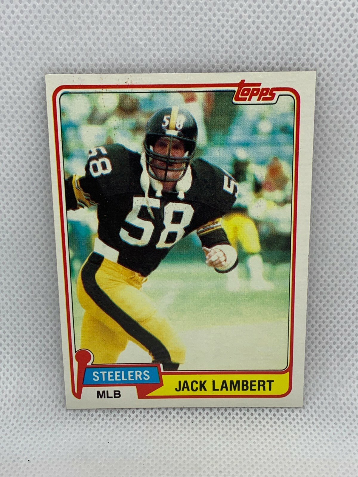 Jack Lambert 1981 Topps #155 Pittsburgh Steelers | HOF | Pro Bowl ...