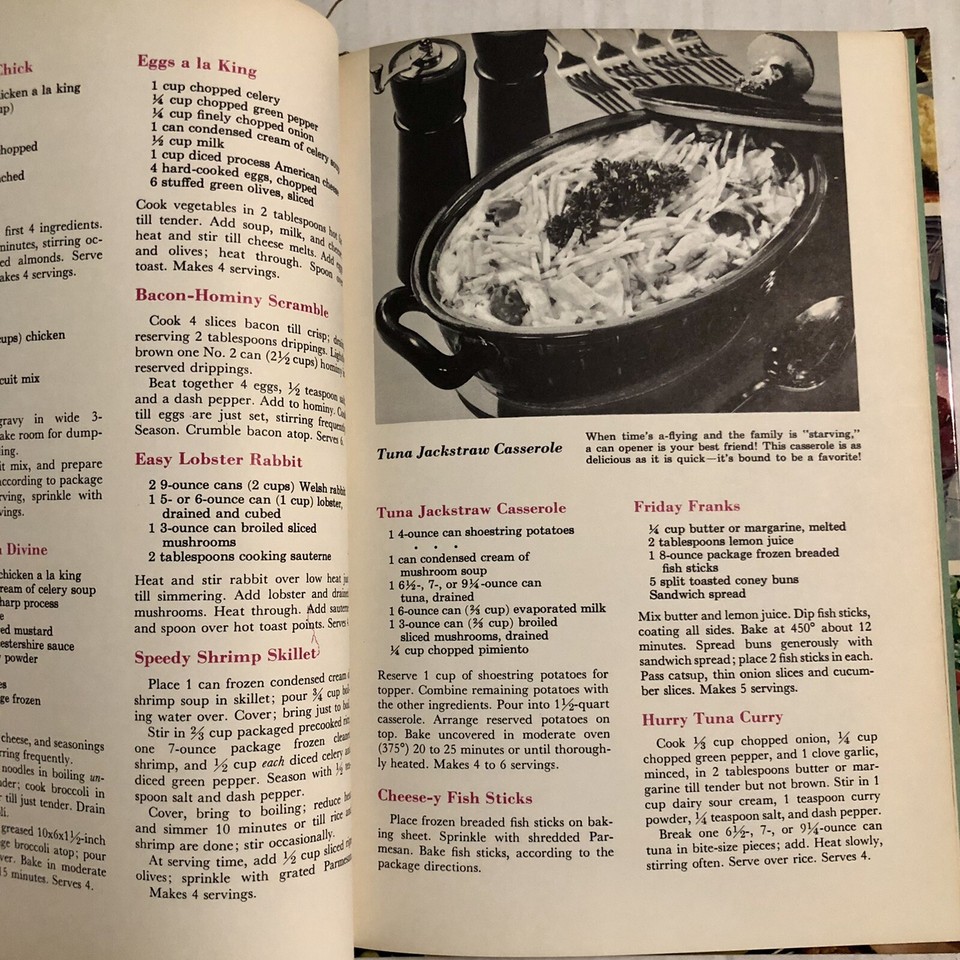 Vintage 1963 Better Homes and Gardens Meals In Minutes Cookbook HC | eBay