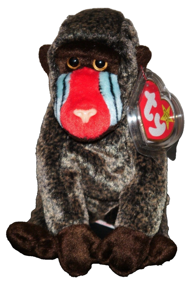 Ty Beanie Baby - CHEEKS the Baboon (6 Inch) NEW MWMTs Stuffed Animal ...