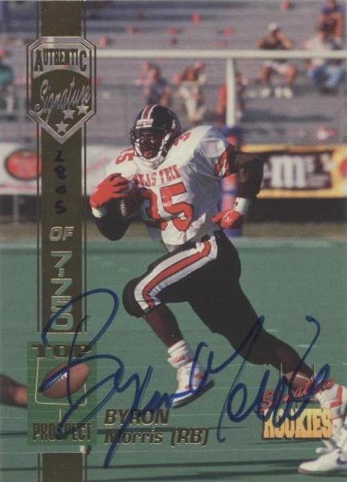 1994 Signature Rookies - Bam Morris #38 Authentic Signatures /7750 (AU ...