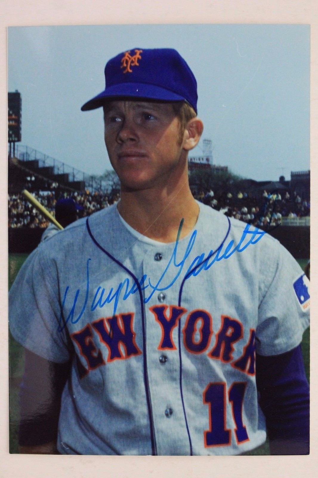 WAYNE GARRETT New York METS Expos Cardinals Autographed Signed 3x5 ...