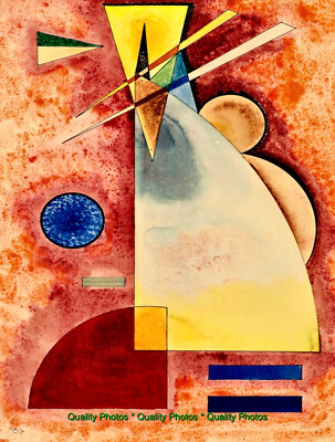 Intermingling Odd Shapes 8.5x11" Photo Print Wassily Kandinsky Abstract ...