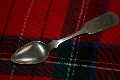 Early Coin Silver Spoon GEORGE BUSH Easton PA c1812-1837 OVER 185 YEARS ...