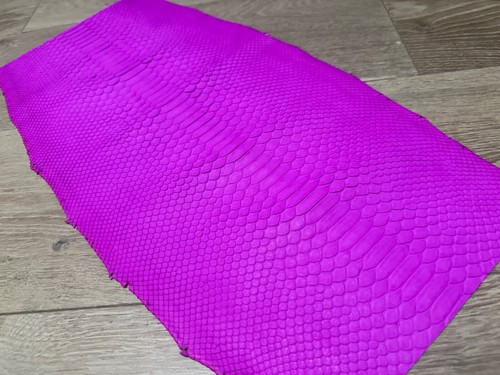Hot Pink Piece Genuine Python Snakeskin Leather real hide snake skin ...