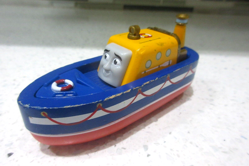 Thomas & Friends Wooden Railway Train Tank Engine- Captain Rescue Ship ...