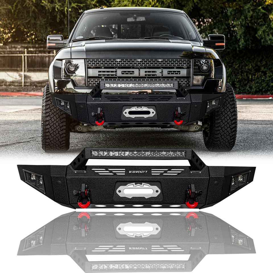 Vijay For 2010-2014 Ford F150 SVT Raptor Front/Rear Bumper W/Winch ...