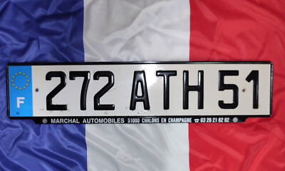 France French License Plate - Marne (Châlons-sur-Marne) Volkswagen logo ...