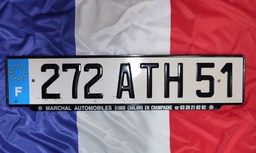 France French License Plate - Marne (Châlons-sur-Marne) Volkswagen logo ...