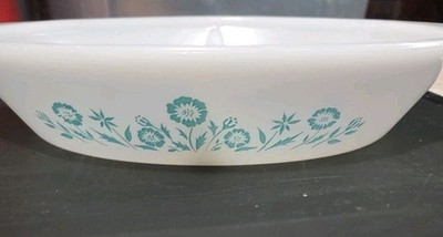 Maid Of Honor 1-Qt Bake And Serve Divided Casserole Dish Milk Glass ...