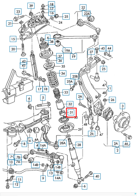 Audi A4 A6 Protective Caps Shock Absorber Suspension 4D0412127 for sale ...
