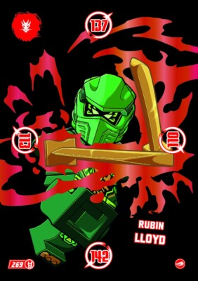 LEGO Ninjago Serie 10 Trading Card Nr. 269 - Rubin Lloyd - Rubinkarte Ultra Rare | eBay