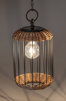 Formano Hängelampe Metall und Korb mit Solar 552112 28 cm hoch | eBay