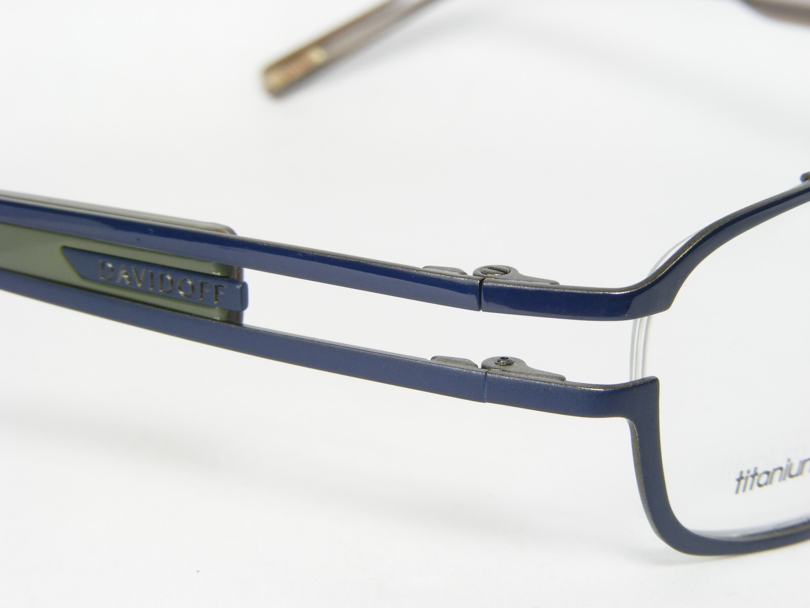 DAVIDOFF 95055 403 BLUE / GREEN EYEGLASSES GLASSES TITANIUM FRAME 54-17 ...