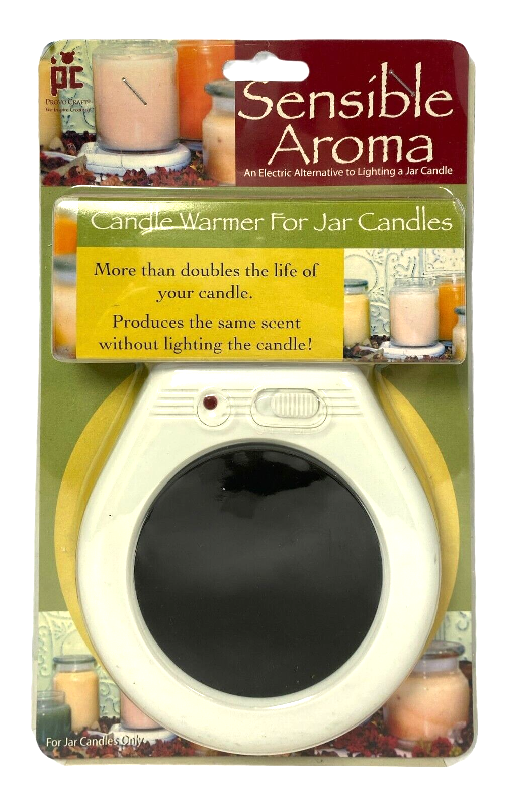 Sensible Aroma Candle Electric Warmer for Jar Candles - Provo Craft | eBay
