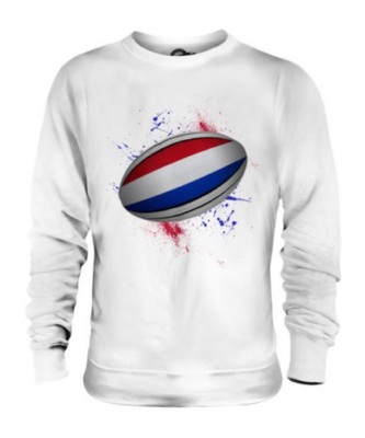 NETHERLANDS RUGBY BALL SPLATTER UNISEX SWEATER TOP GIFT WORLD CUP SPORT ...