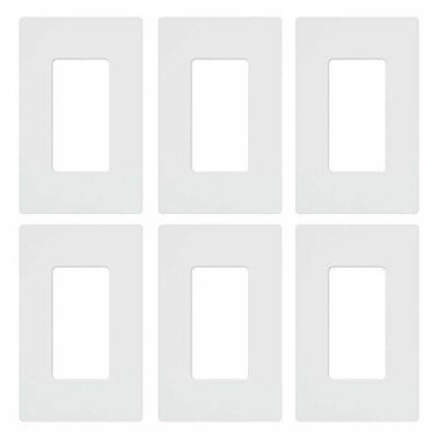 6 Pack Leviton Decora Plus Screwless White Wall Plate 80301-W | eBay